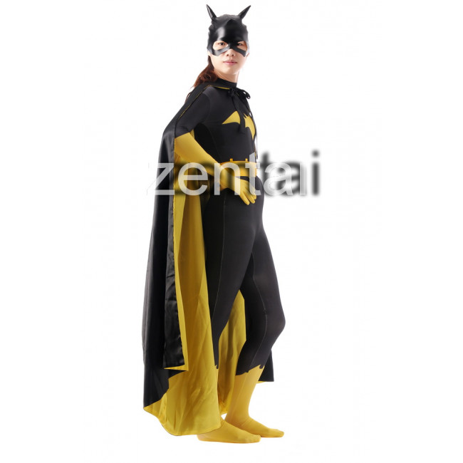 Black and Yellow Female Batman Zentai | Black and Yellow Female Batman ...
