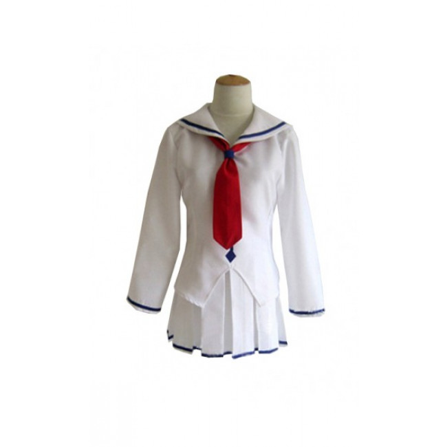 Guilty Crown Cosplay Costume|Ouma Mana White School Uniform Cosplay Costume