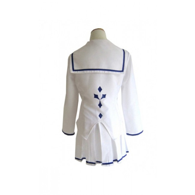 Guilty Crown Cosplay Costume|Ouma Mana White School Uniform Cosplay Costume