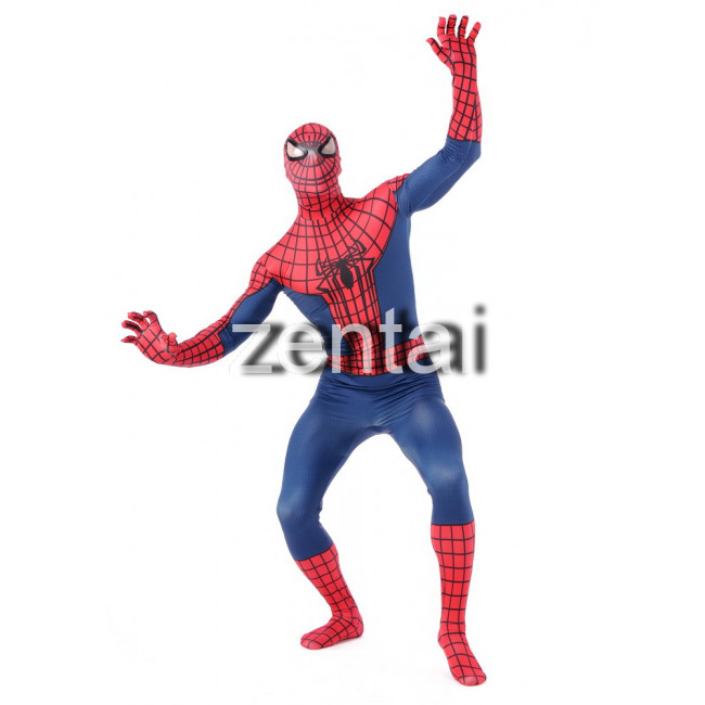 Halloween Amazing Spiderman Cosplay Zentai Suit/ Buy full body Lycra ...