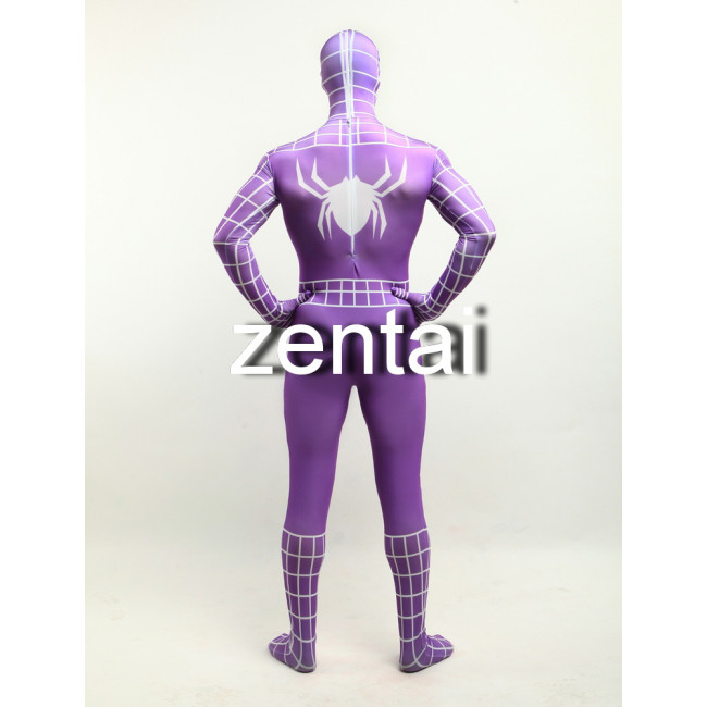 Halloween Spiderman Violet Cosplay Zentai Suit/ Buy Violet Spiderman ...
