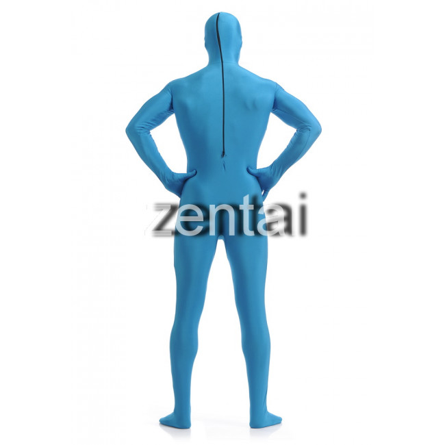 Man's Full Body Blue Color Zentai/ Blue Full Body Spandex Lycra Zentai ...