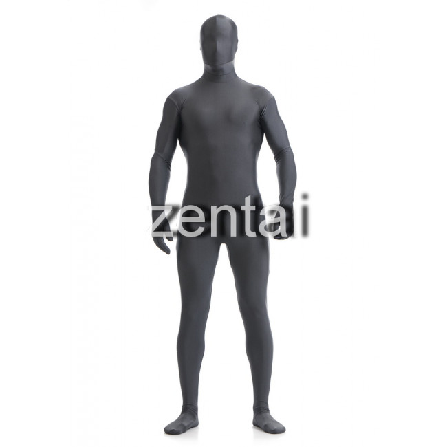 Man's Full Body Dark Gray Color Zentai/ Dark Gray Full Body Spandex ...