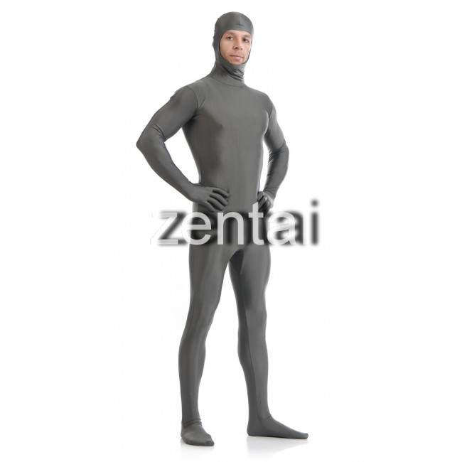 Man's Full Body Dark Grey Color Zentai/ Dark Grey Full Body Spandex ...