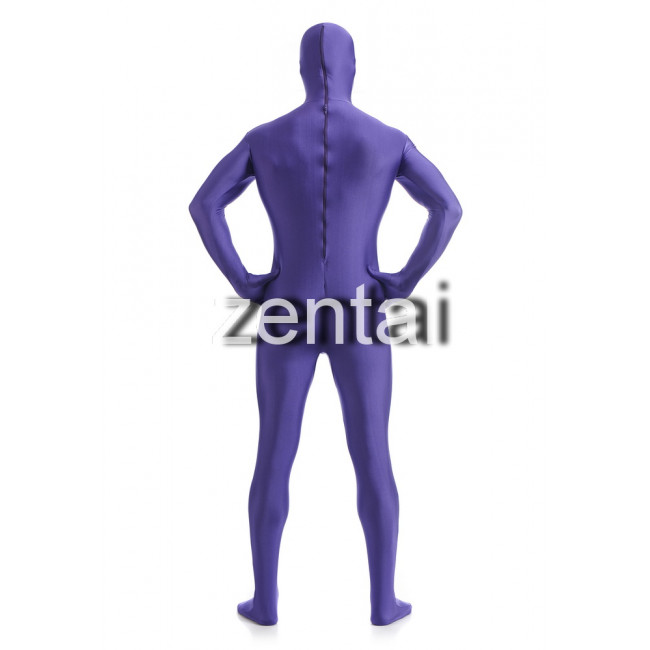 Man's Full Body Purple Color Zentai/ Purple Full Body Spandex Lycra ...