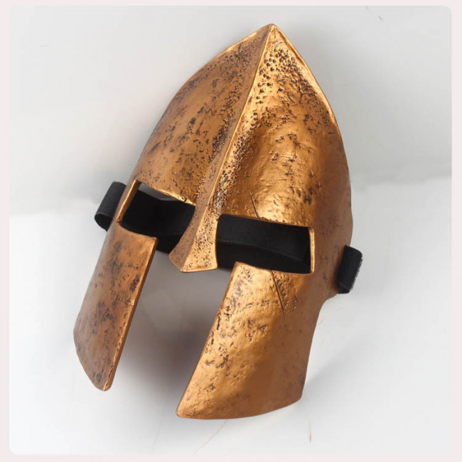 Movie Spartan 300 Warrior Gloden Mask Full Face Cosplay Helmet