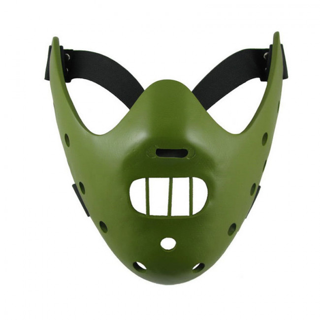 Hannibal Cosplay Mask/ Movie The Silence of the Lambs Mask Steel Teeth ...