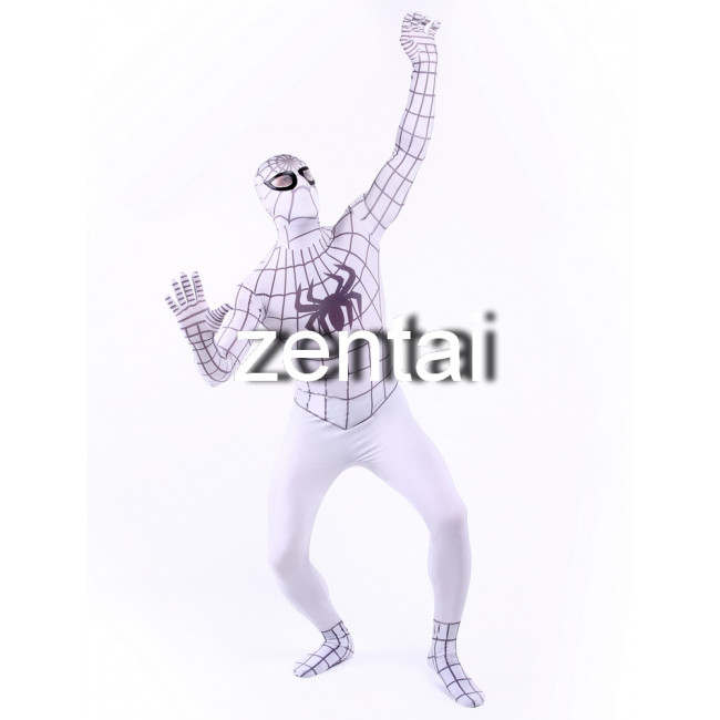 Halloween Superhero Amazing Spiderman Zentai Suit/ Buy White and ...