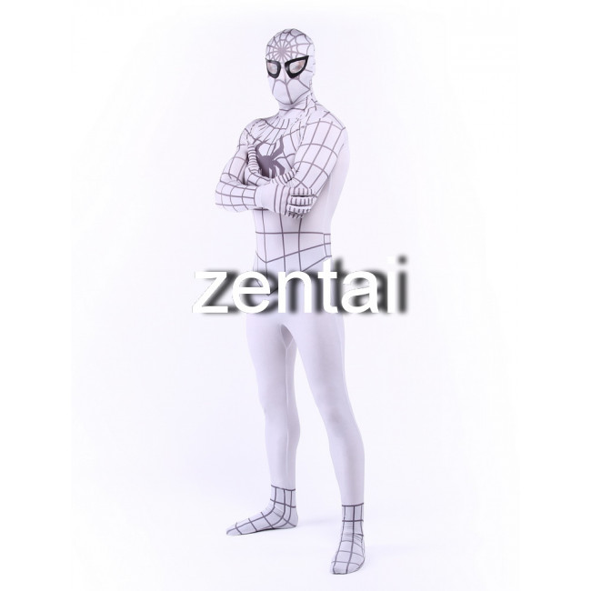 Halloween Superhero Amazing Spiderman Zentai Suit/ Buy White and ...
