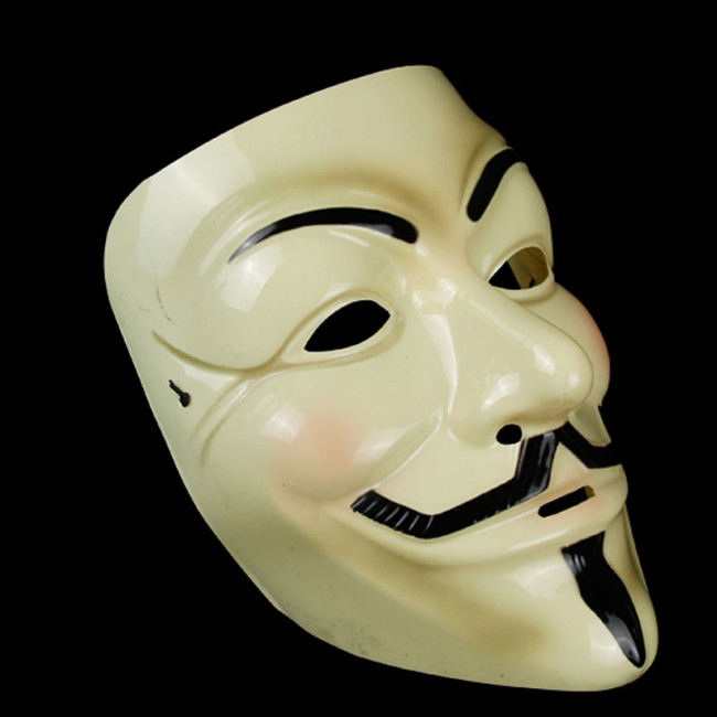 V for Vendetta Mask Guy Fawkes Anonymoous Mask Halloween PVC/Resin Mask