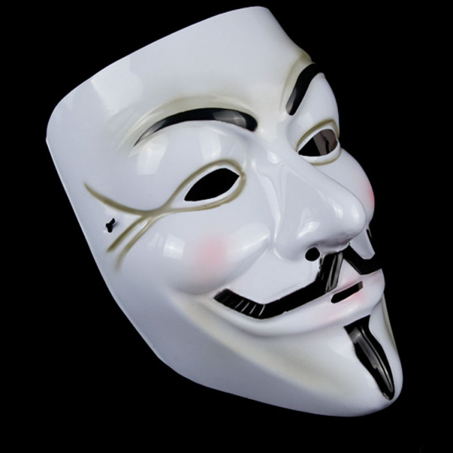 V for Vendetta Mask Guy Fawkes Anonymoous Mask Halloween PVC/Resin Mask