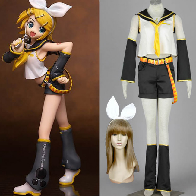 Kagamine Rin Cosplay | Vocaloid Cosplay Costume | Kagamine Rin Cosplay