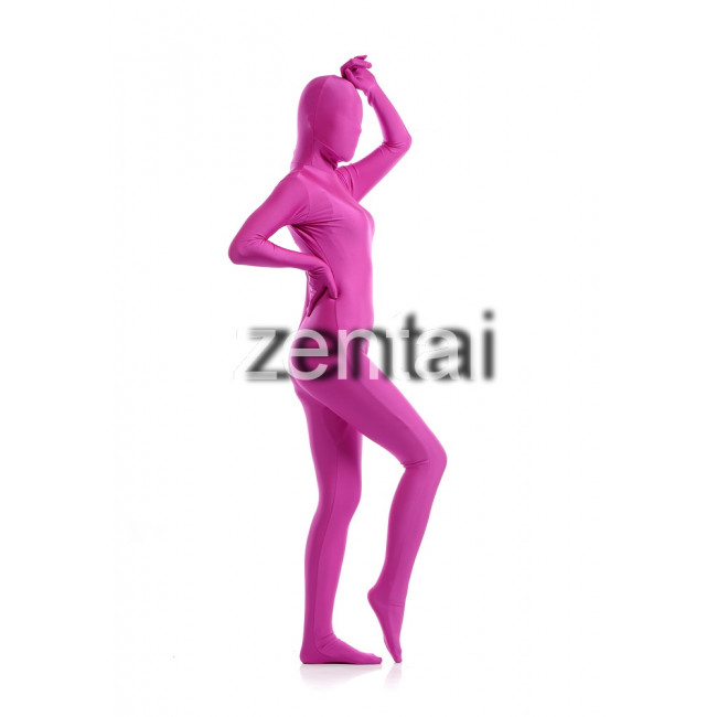 Woman's Full Body Fuchsia Color Zentai/ Fuchsia Full Body Spandex Lycra ...