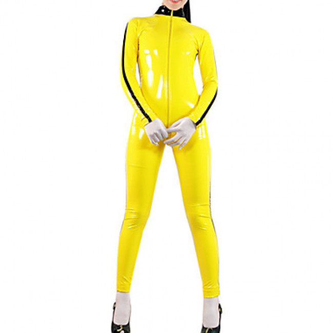 Shiny Metallic Women Catsuit Costume|Shiny Metallic Women Catsuit ...